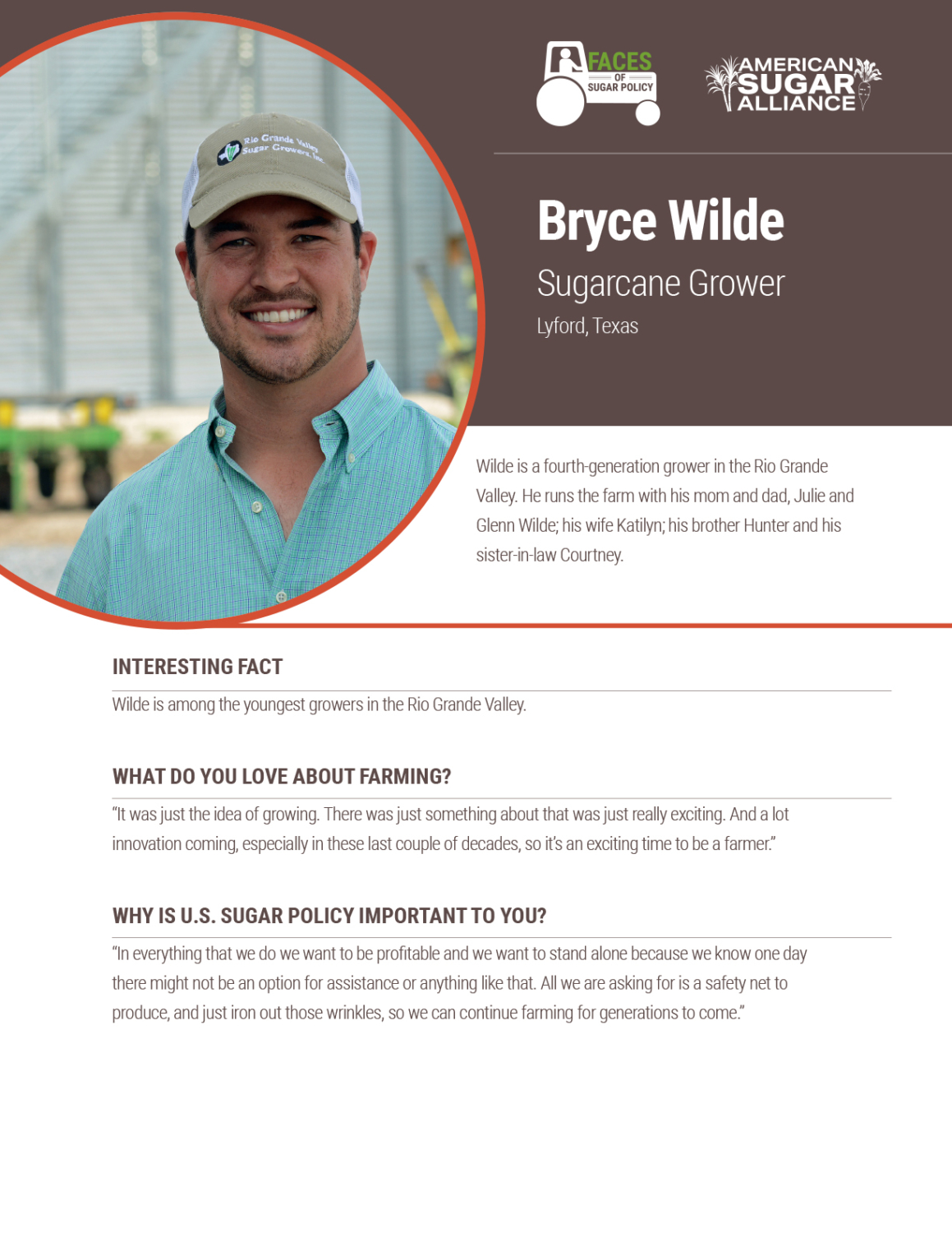 Producer Profiles - American Sugar Alliance